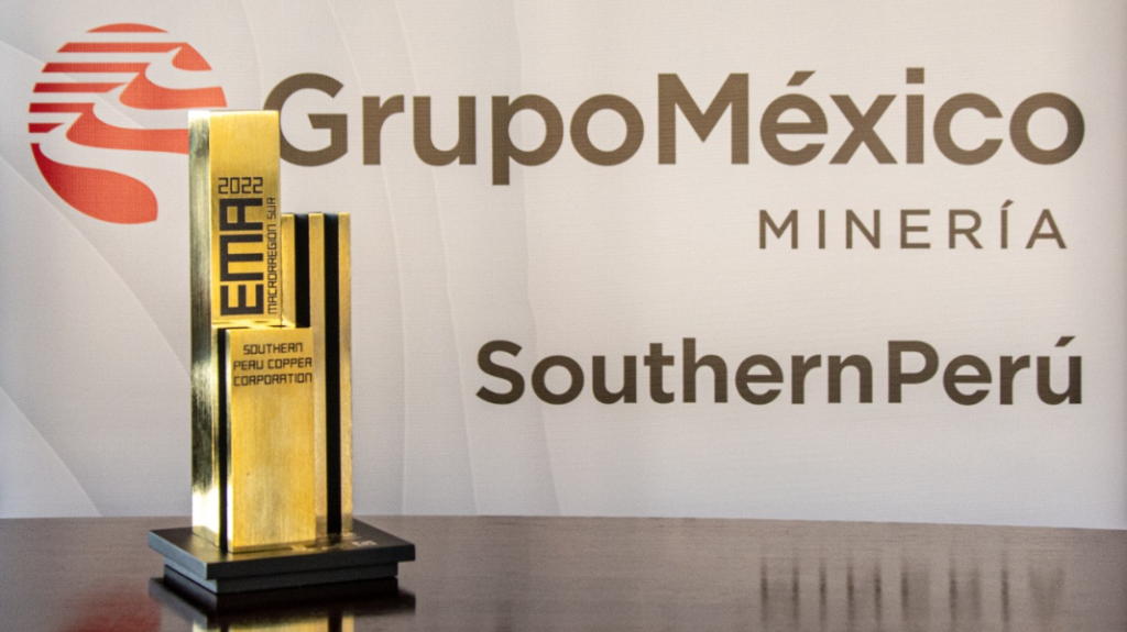 SOUTHERN PERÚ RECIBE PREMIO EMA DE LA MACROREGIÓN SUR. - Revista Economía