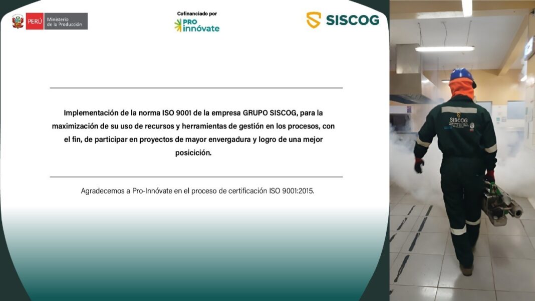 Implementación de la norma ISO 9001de la empresa GRUPO SISCOG SAC ...